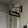 2-sided 4.5 X 11 Rectangular Metal Room Sign and Bracket With Custom ...