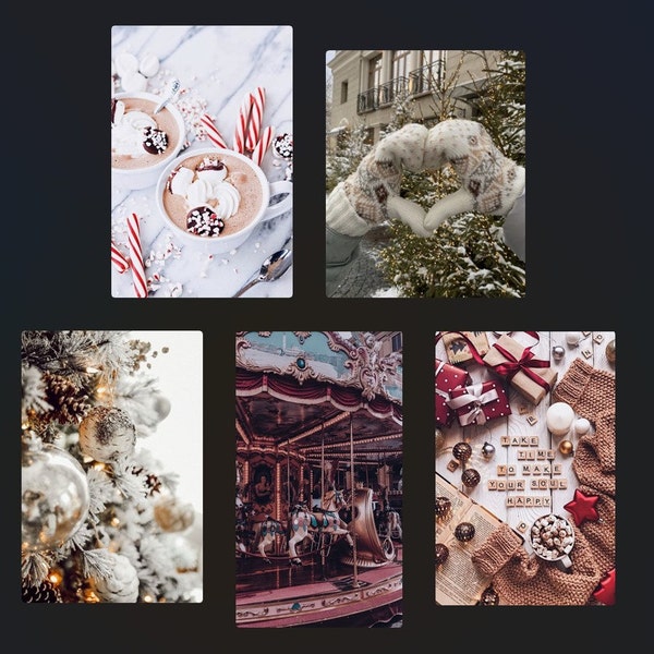 100 Christmas Wall Prints | Christmas Decor | Wall Collage | Christmas ...