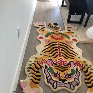 Bear Rug Floral Rug Modern Cute White Rug Aesthetic - Etsy