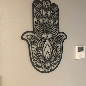 Hamsa Wall Art, Hamsa Wall Hangings Decor, Hamsa Hand Large Metal Wall ...