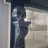 3D Printed Skull Wall Decor, Full Size Set of 3, Wall Mounted Human ...