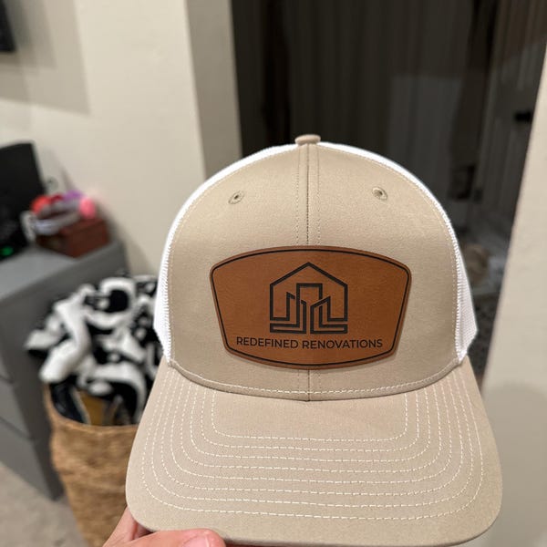 Groom Hat, Custom Leather Patch, Richardson 112, Wedding Hats, Custom ...