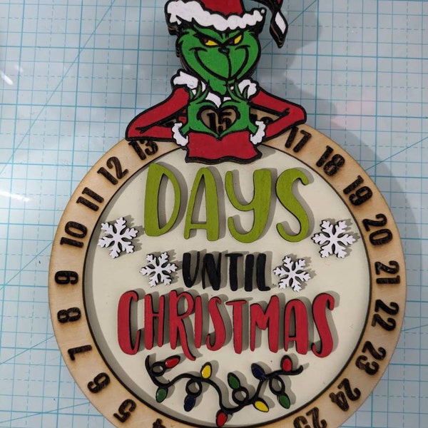 Christmas Cartoon Countdown Svg, Christmas Countdown Svg, Countdown ...