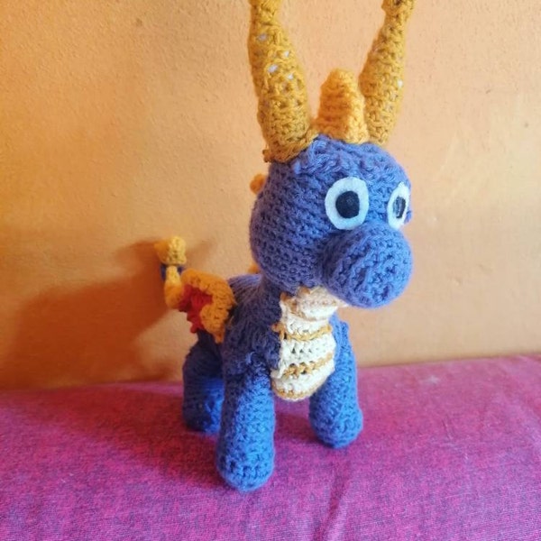 Crochet Pattern: Spyro and Ember Inspired Dragon Amigurumi PDF Instant ...