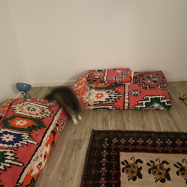 Moroccan Pink Rug, Pink Shag Rug, Moroccan Berber Rugs, Beni Ourain ...