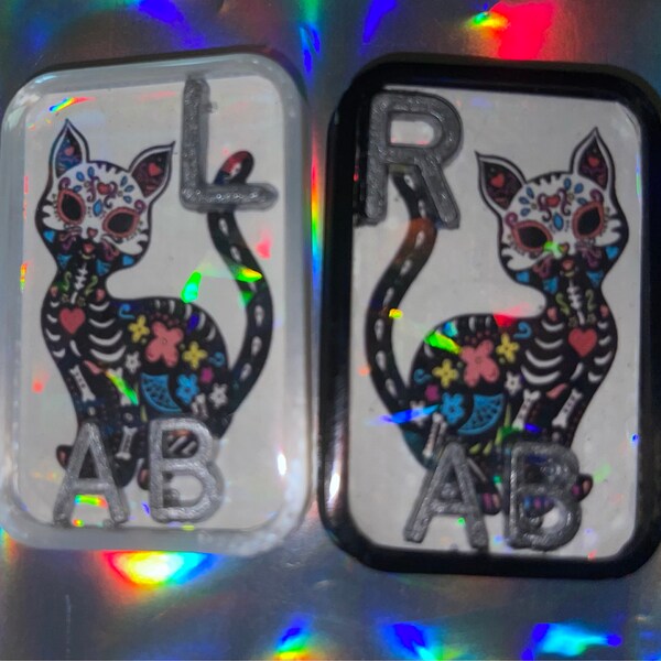 Cat Skeleton X-ray Marker- Cat Xray Markers With Initials - Cat Bones ...