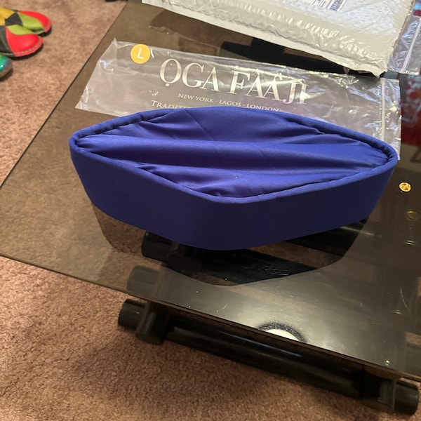 Purple Net Oga Faaji African Native Hat Foldable Velvet Cap African ...