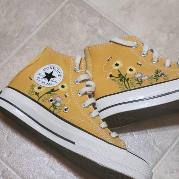 Custom Converse Low-top Converse Chuck Taylor 1970s Custom Embroidered ...