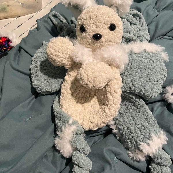 Luna Moth Snuggler Crochet Pattern | PDF Amigurumi Plushie Pattern ...