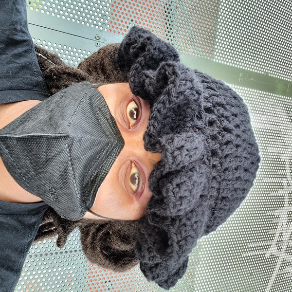 Summer Time/rainbow Inspired Ruffle Edge Hat crochet Ruffled Hat Summer ...