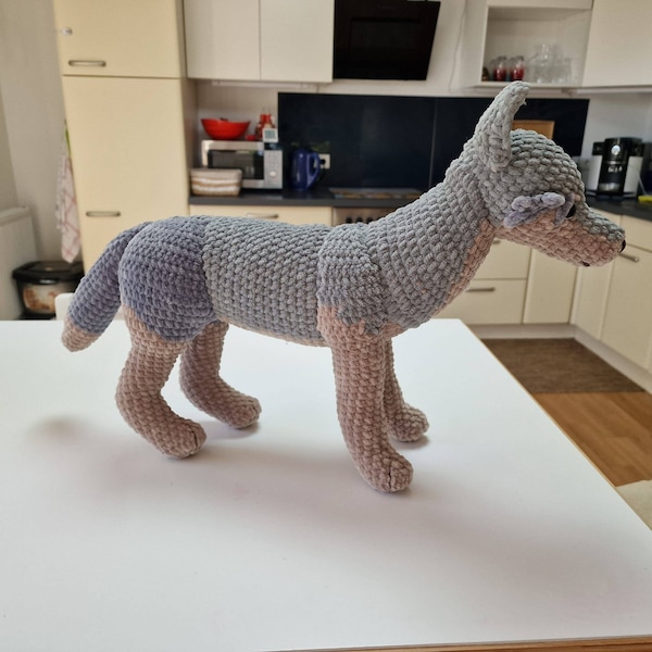 Grey Wolf Crochet Amigurumi Pattern PDF - Etsy