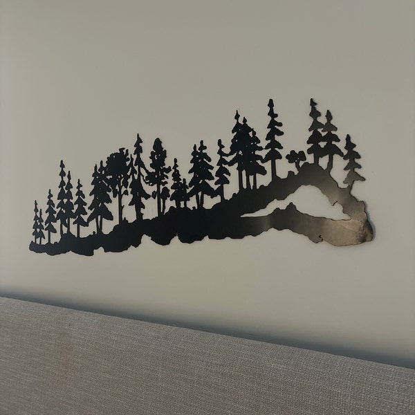 Forest Scene Landscape Metal Wall Art - Etsy