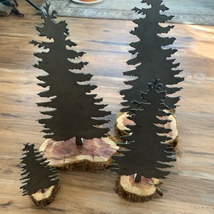 Rustic Evergreen Tree - Etsy