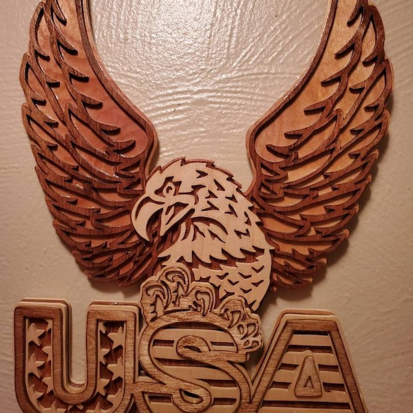 C121-eagle - Scroll Saw Pattern (pdf, Dxf, Svg, Eps) - Etsy