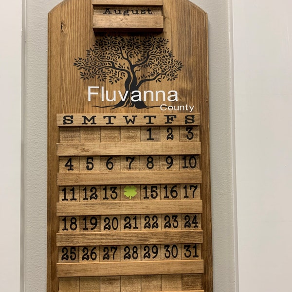 Wooden Perpetual Calendar, Wooden Calendar, Tree Calendar, Wedding Gift ...