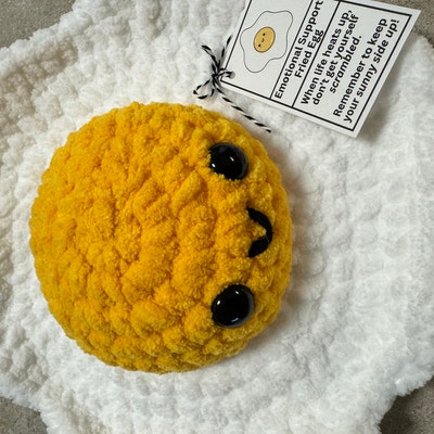 Emotional Support Chicken Nugget, Crocheted Nugget Plush, Gift for ...