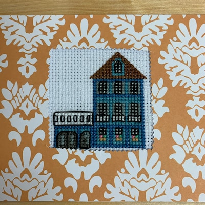 Rainbow Row Charleston South Carolina Digital Cross Stitch Pattern ...