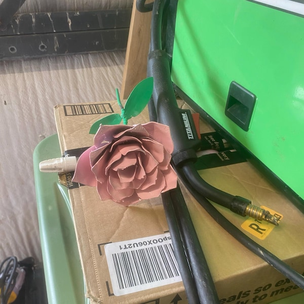 DIY Metal Rose // Metal Rose Kit // DIY Welding Kit // Stem Included ...