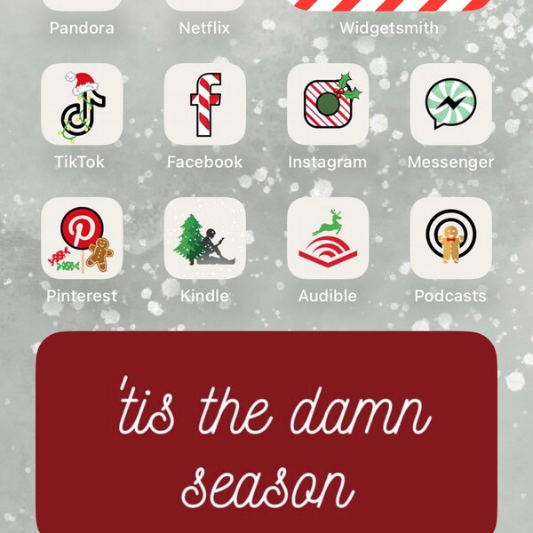 Christmas Aesthetic App Icons Christmas Apps Christmas Cheer App Icons ...