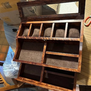 Watch Box, Wooden Organizer, Wood Dock, Watch Holden, Dresser Caddy ...