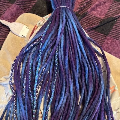 Full Set Dreads galaxy Wool Dreadlocks Gothic - Etsy