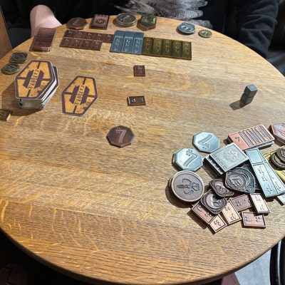 Sabacc Metal Credit Set 4 Player Solid Metal Sabacc Imperial Credit ...