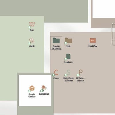 200 Neutral Desktop Folder Icons for Mac, Windows Boho Desktop Icons ...