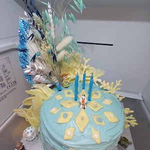 Froze Ice Queen , Ice Princess, Cake Topper, Dried Flower Cake - Etsy UK