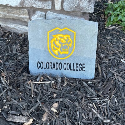 Engraved Address Stone With College Logo - Etsy