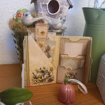 Pink Roses Junk Journal Kit, Printable, Shabby Chic, Flowers, Botanical ...