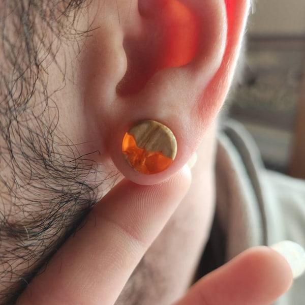 Pair of Unique Natural Plugs, Gauges 00, Plugs and Tunnels, 00 Gauges ...