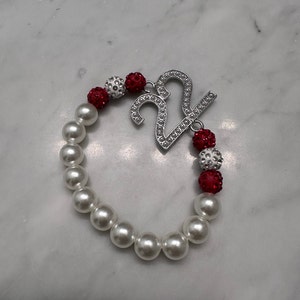 Zeta Phi Beta Blue and White Line Number Bracelet - Etsy