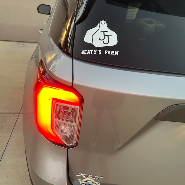 Livestock Ear Tag Brand Decal, Ear Tag Decal, Livestock Brand Truck ...