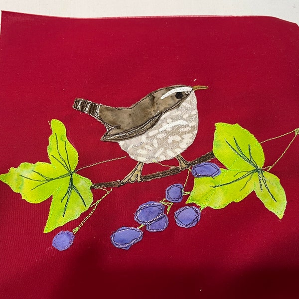 Red Work 5 Hedgehog and Poppies Summer PDF Pattern Wildlife Hand Sewing ...