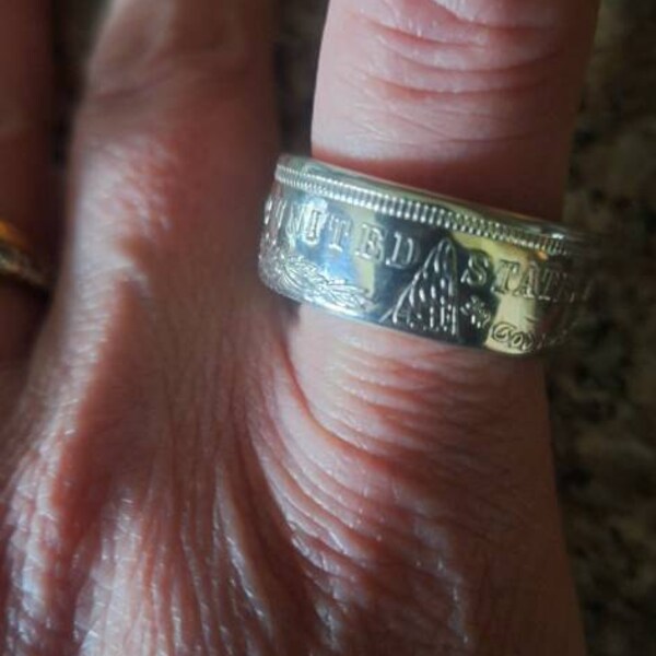 Coin Ring NEW Colorized Armed Forces Ring Marines Army Navy Air Force ...