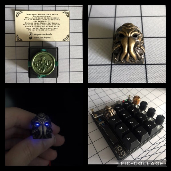 The Great Old One - Cthulhu Solid Bronze Metal Premium Keycap Artisan ...