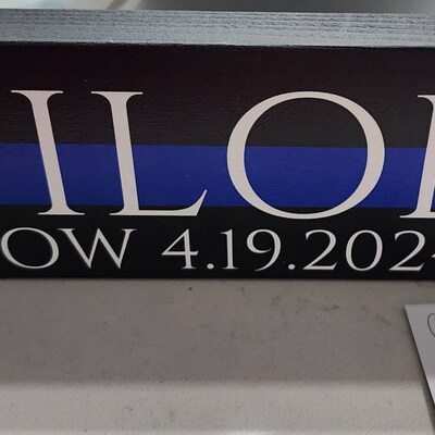 Thin Blue Line and Maybe Remind the Few If Ill of Us They Speak Wood ...