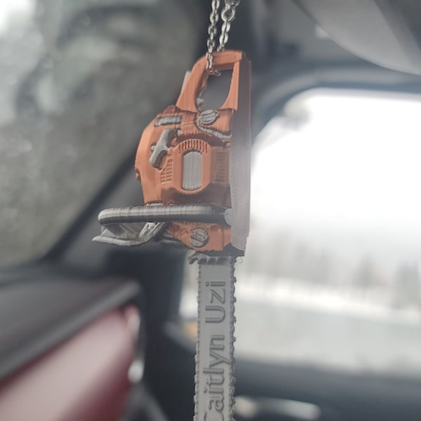 Chainsaw Powerhead Keychain - Etsy Canada