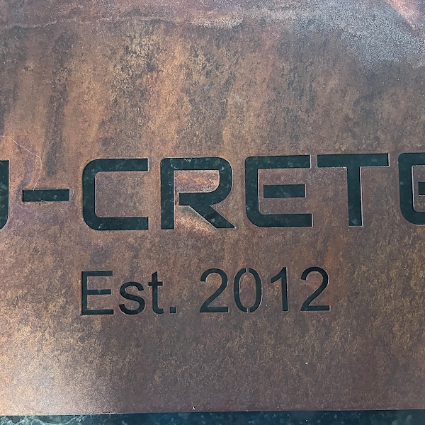 Custom Rusted Metal Sign Personalized Metal Wall Signs Farm Signs ...