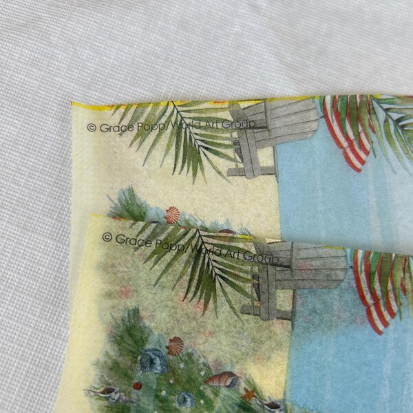 Decoupage Cocktail Napkins / Christmas Beach - Etsy