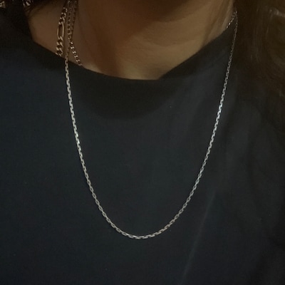 Sterling Silver Rice Grain Bali Chain, Sterling Grain Bali Chain, 925 ...