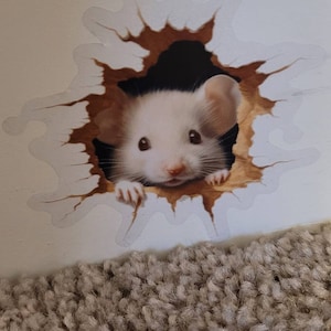 Mouse Sticker for Wall, Mouse Wall Decal, Mouse Vinyl Sticker, Nursery ...