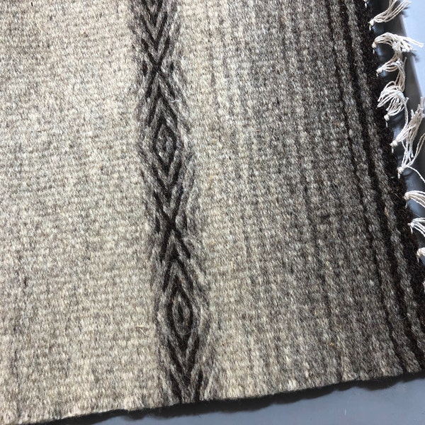 Woven Blue Wall Hanging, Handwoven Fiber Art, Wool Wall Tapestry ...