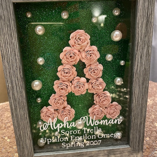 5x7 Alpha Woman Shadow Box - Etsy