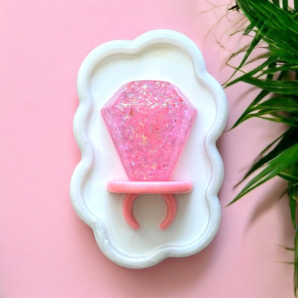 10 or 50 Grams Pink Cellophane Solvent Resistant Iridescent Glitter ...