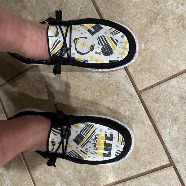 Custom Dispatcher Hey Dude Shoe - Women’s - Etsy
