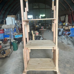 Transforming Shelf /workbench Plans, Convertible Table/shelf Build ...