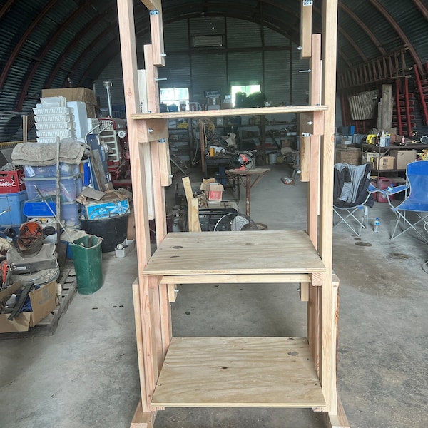 Transforming Shelf /workbench Plans, Convertible Table/shelf Build ...