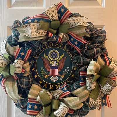 Army Ribbon, Green Army Ribbon, Military Ribbon, Burlap Ribbon ...