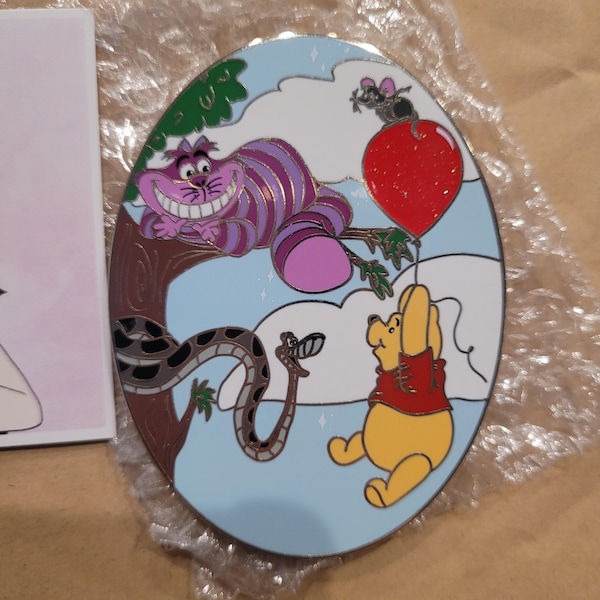 Pooh, Cheshire, Kaa, and Roquefort Voice Crossover Disney Fantasy Pin ...